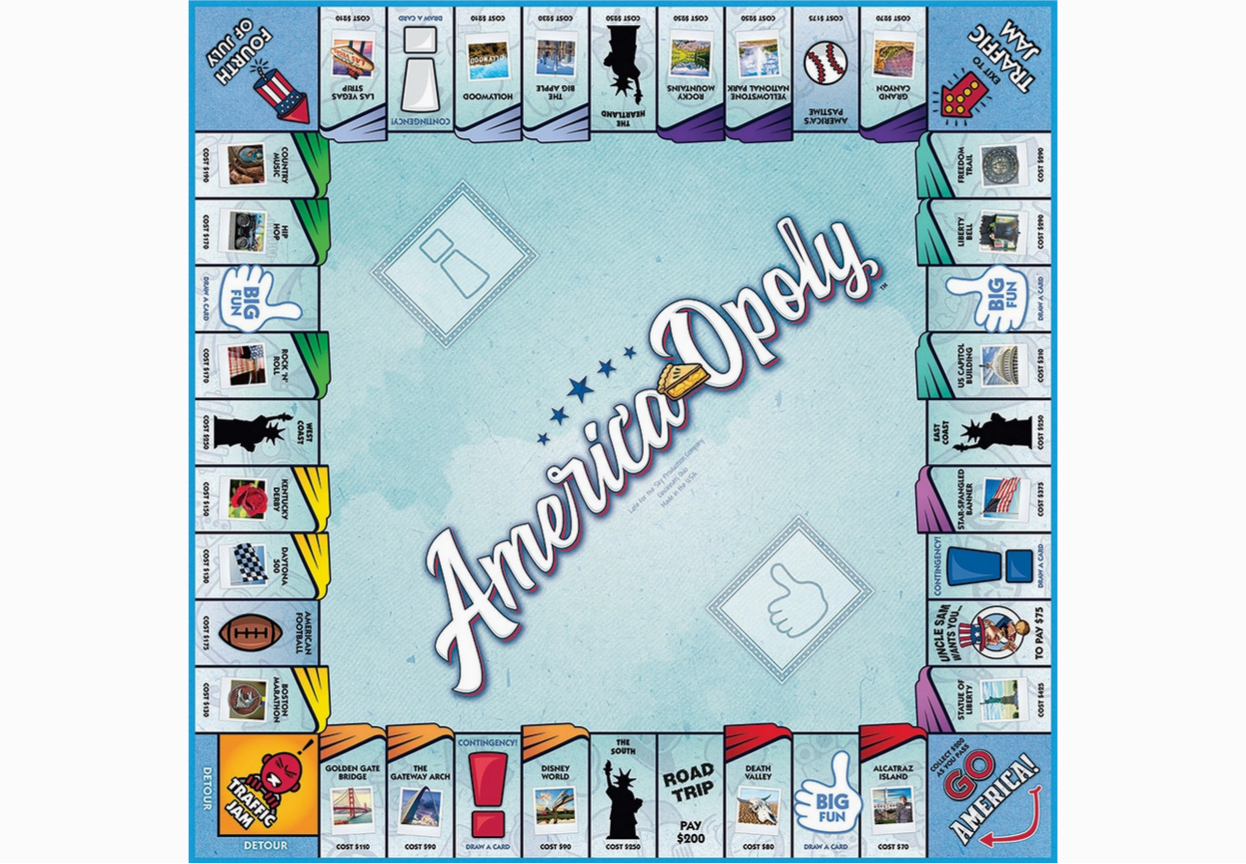 America-Opoly Board Game – Beyond the Barn Duluth